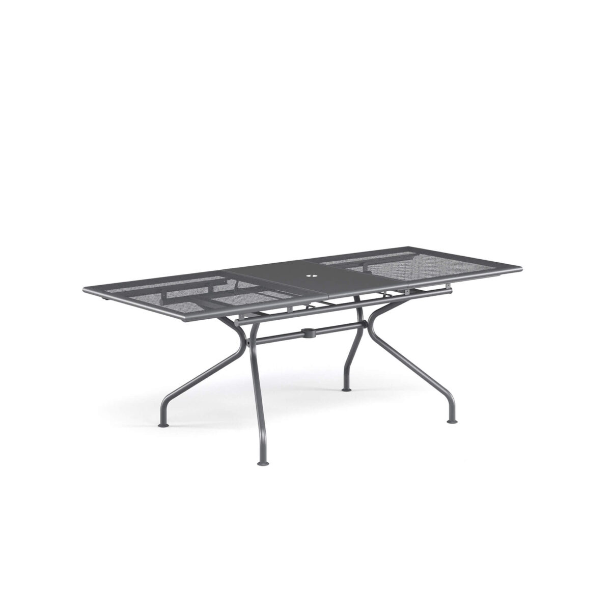 Garden extensible table 160+50x90 / outside in Steel - Collection Athena