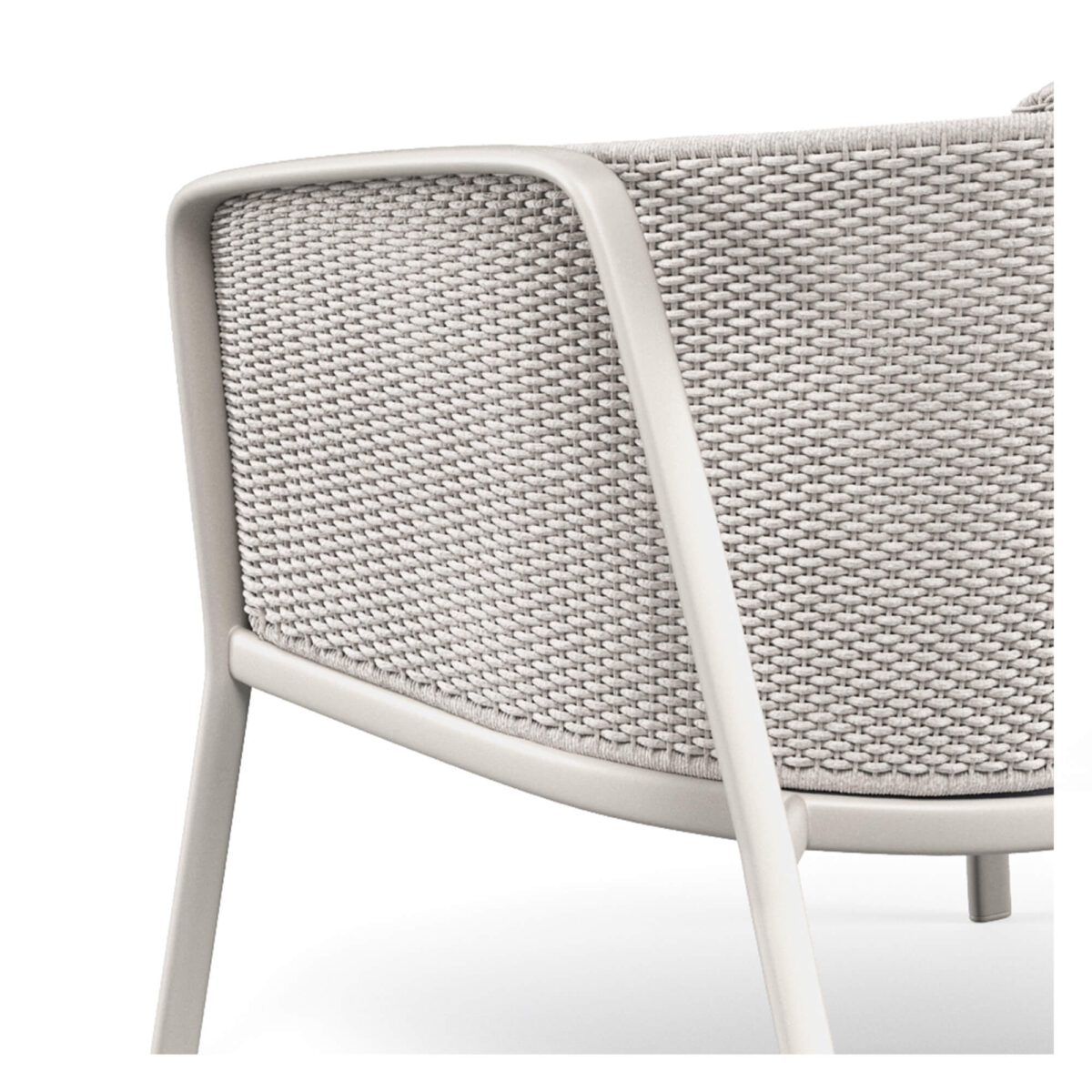 Garden lounge-chair / outside in Aluminium, Synthetic rope - Collection ...
