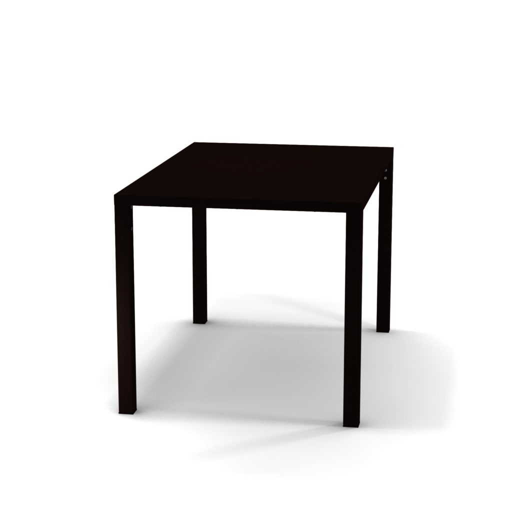 Garden rectangular table 120x80 / outside in Steel - Collection Nova