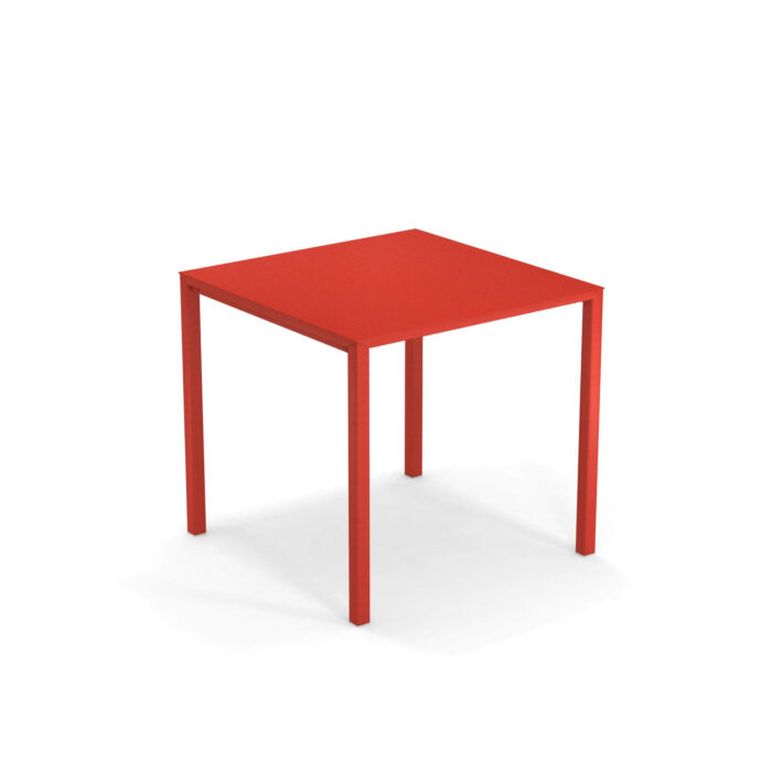 Garden stackable square table 80x80 / outside in Aluminium - Collection ...