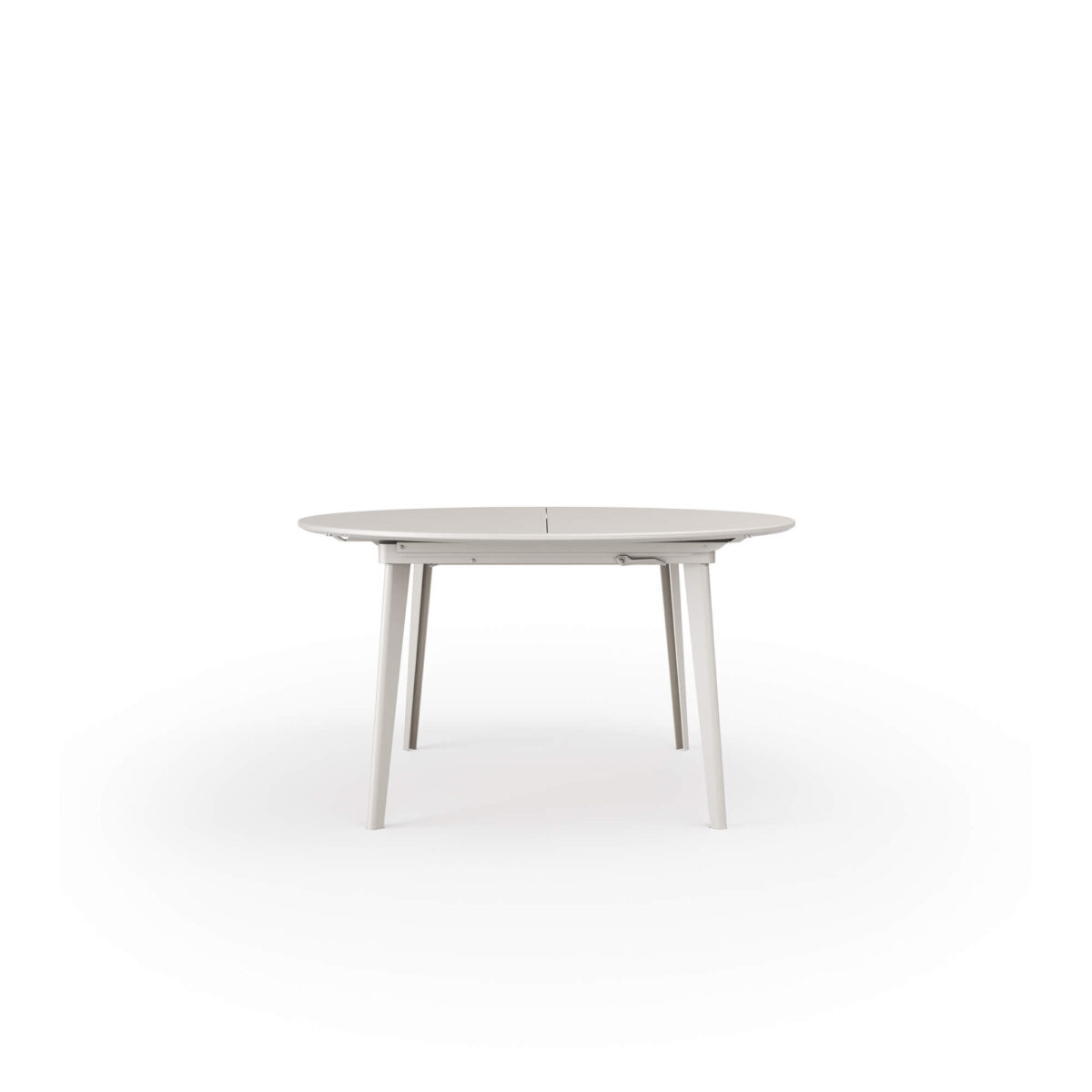 Garden 6+4 seats round extensible table / outside in Steel - Collection Plus4