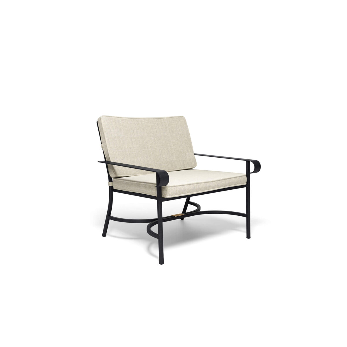 Garden lounge-chair / outside in Steel - Collection Collier